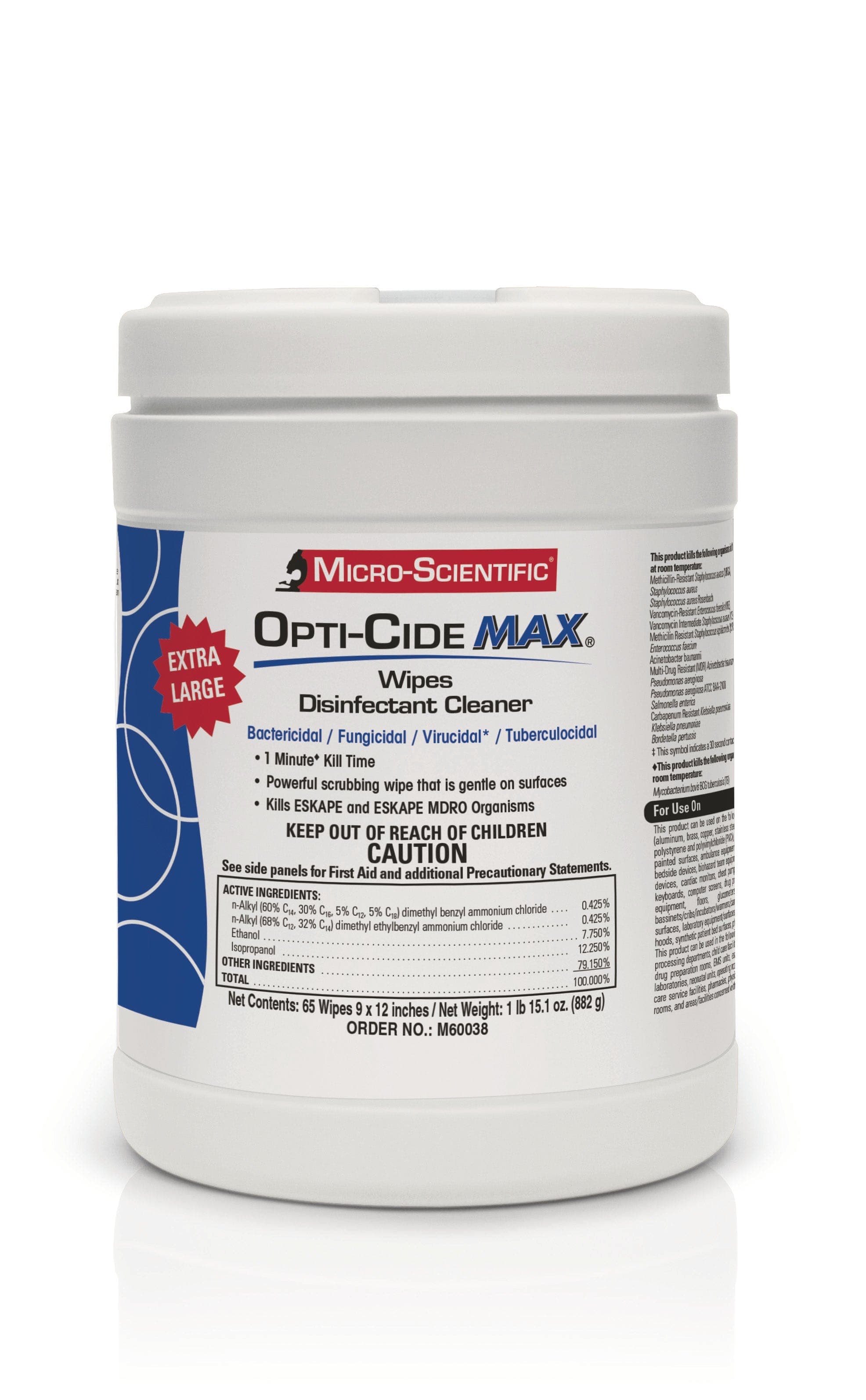 Compass Health OPTICIDE MAX GRMCDL WIPES, 60
